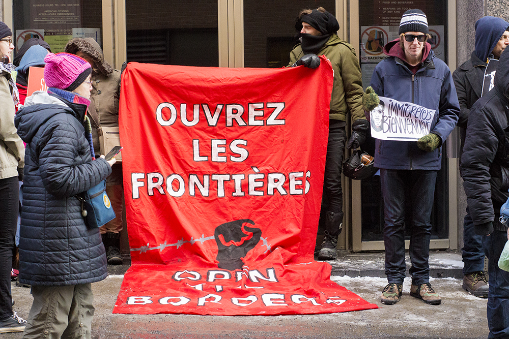 Protesters Demand Open Borders At US Consulate | News – The Link