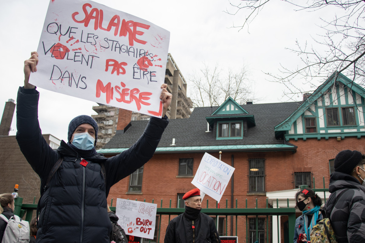 Interns and students protest for labor rights and fair pay | News – The ...
